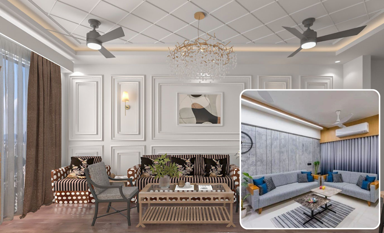 10+ Modern 3 BHK Interior Design for your Home - Ryan - Creative Living